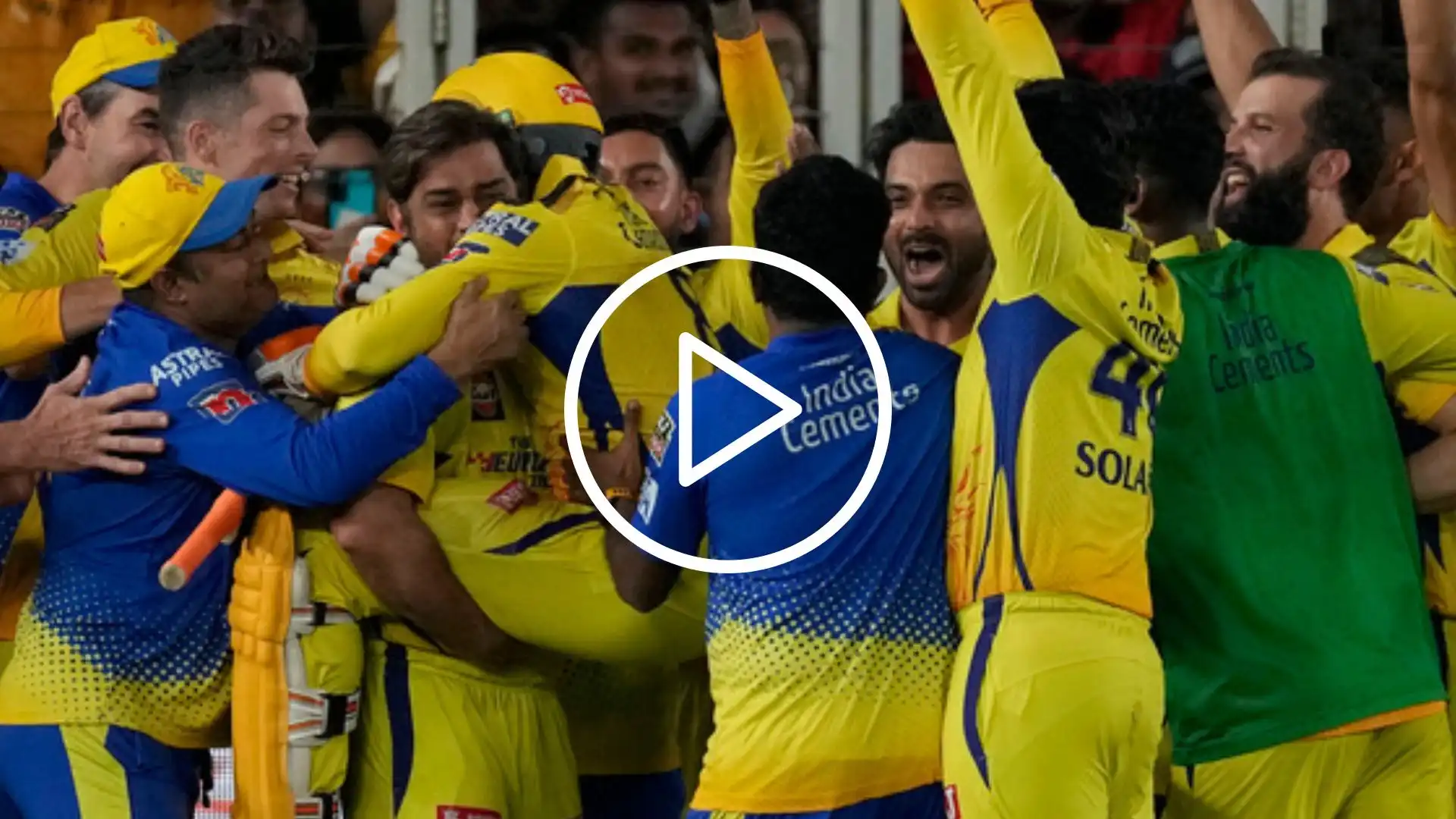 [Watch] With Tears in Eyes, MS Dhoni Picks Up Jadeja After Winning IPL ...