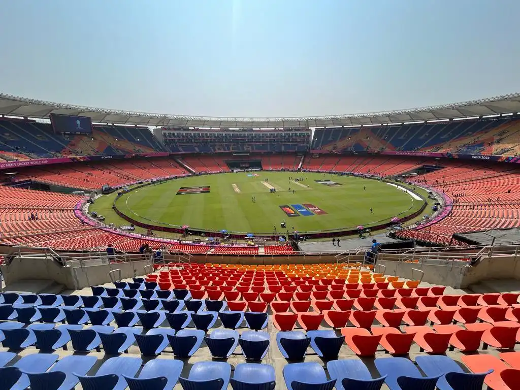 Narendra Modi Stadium Ahmedabad Ground Stats For SA vs AFG World Cup ...