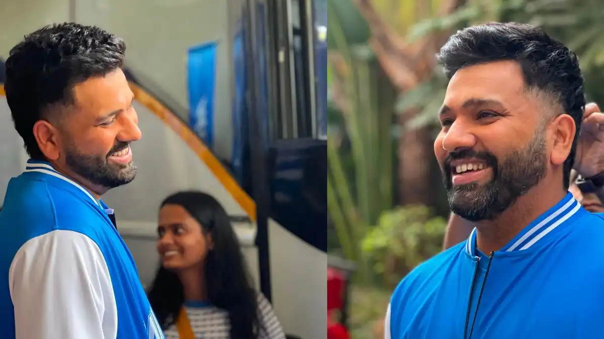 Rohit Sharma's New Stylish Haircut Steals Hearts; Check Viral Pics ...