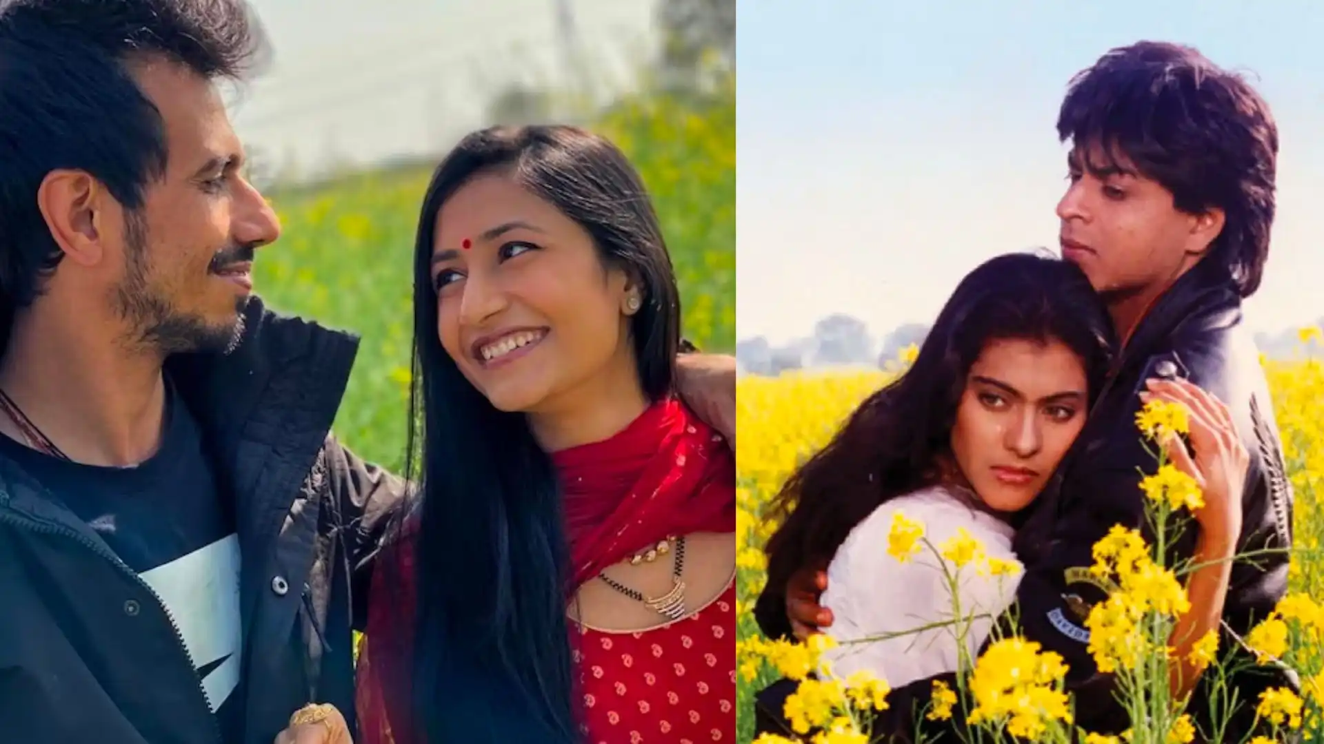 Chahal, Dhanashree Give SRK, Kajol Run For Money; Recreate DDLJ's ...