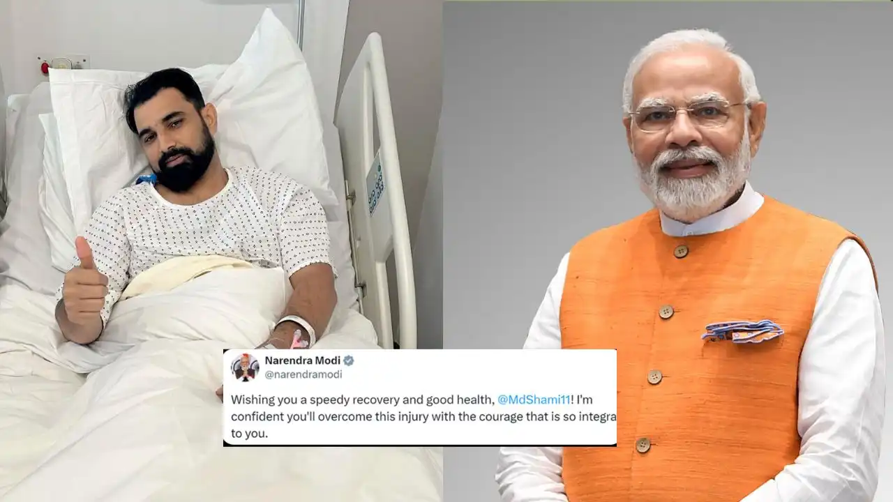 PM Narendra Modi Wishes Mohammed Shami After His Ankle Surgery | OneCricket