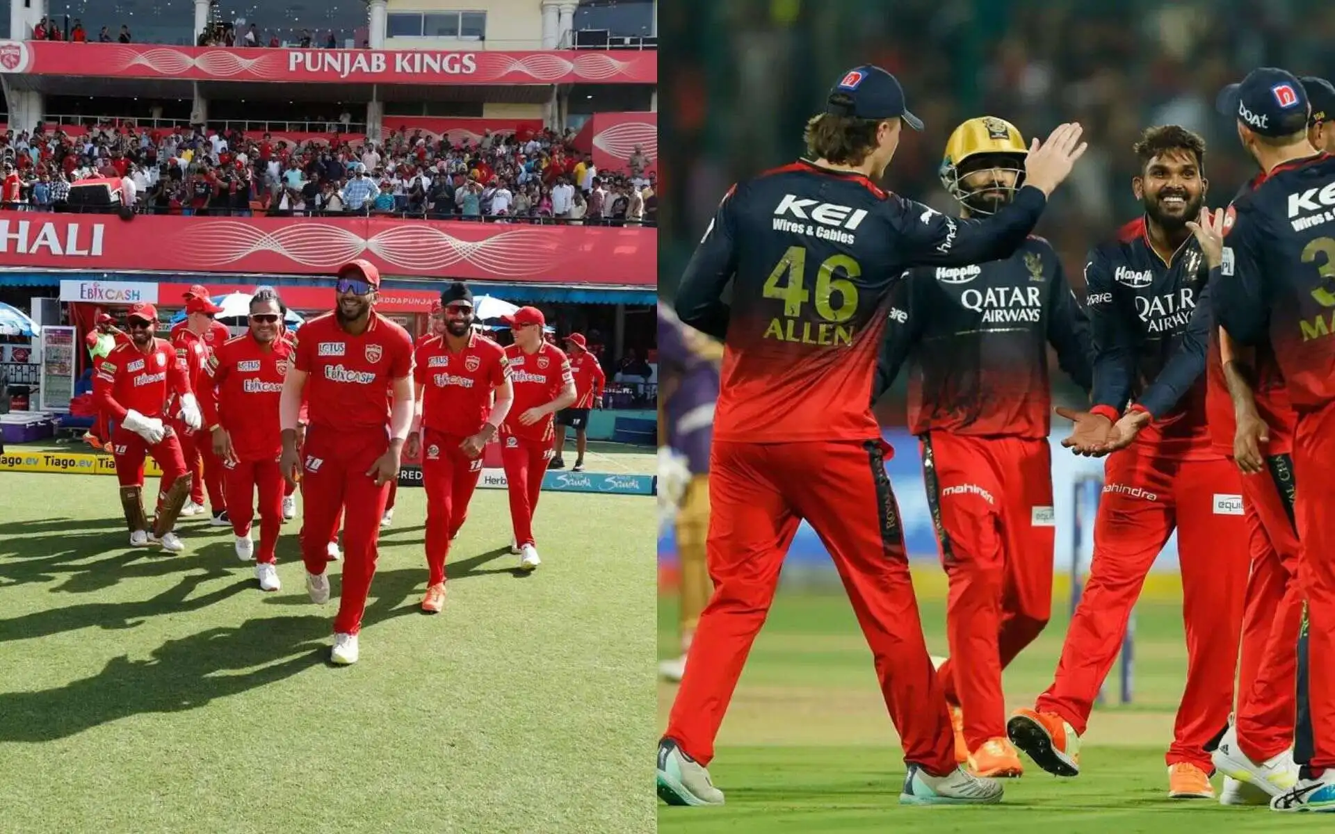 RCB Vs PBKS Head To Head Record | OneCricket