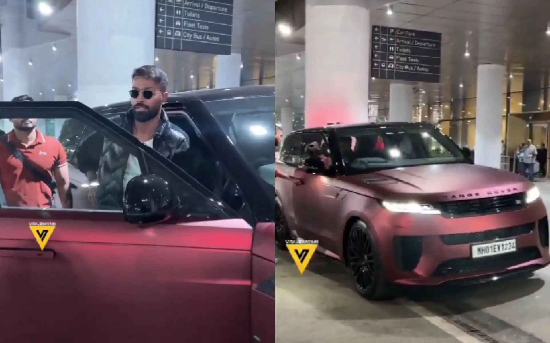 Hardik Pandya Flaunts His Customized Matt Red Range Rover Sport Worth 1 ...