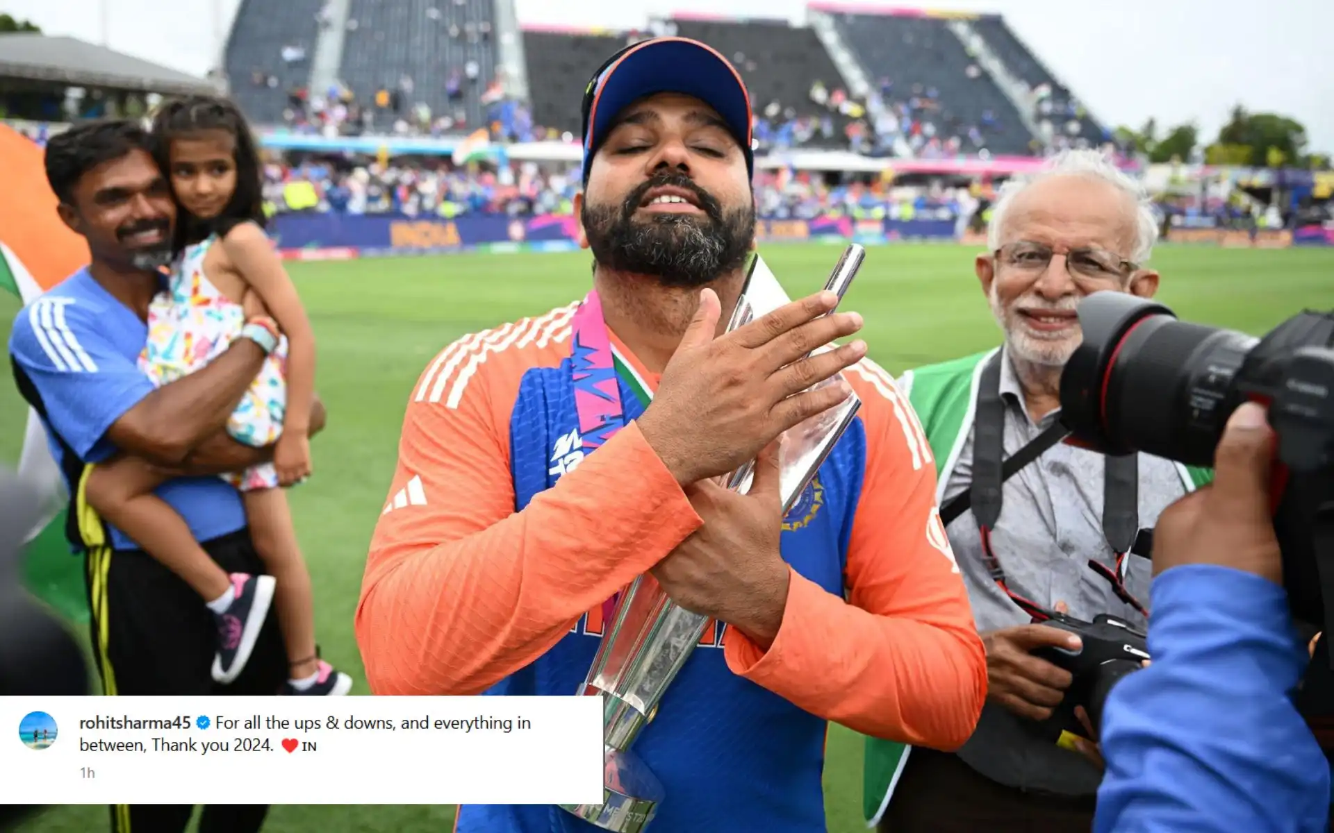 Rohit Sharma Shares An Emotional Instagram Post; Thanks 2024 For All ...