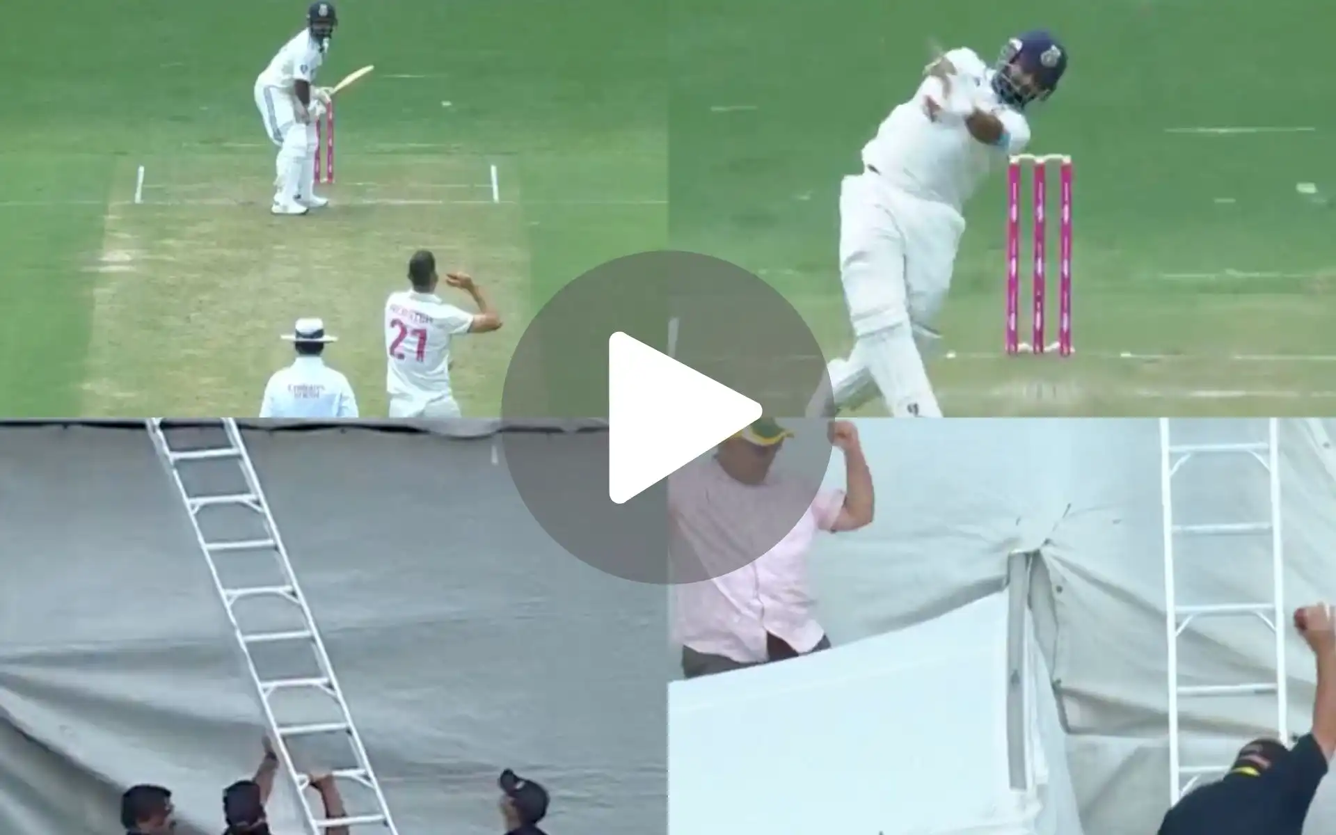 [Watch] Rishabh Pant Hits Back With A 99M Six In No Man's Land; Ladder ...