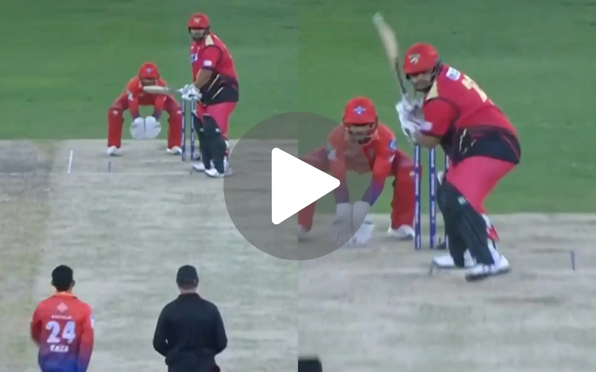 [Watch] Azam Khan Shows Insane Power With Flat-Bat Six Against Raza In ...