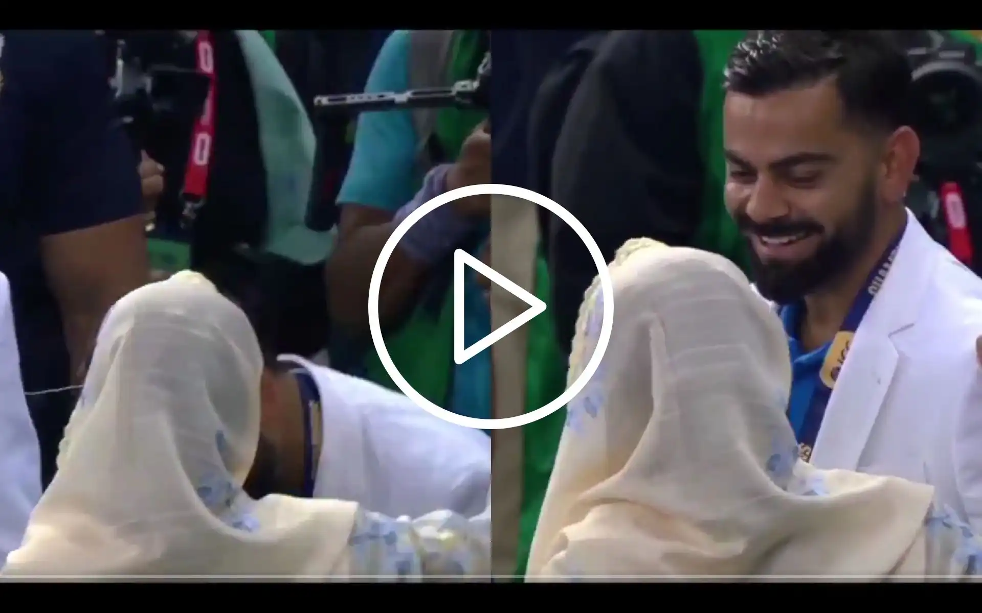 [Watch] Virat Kohli Wins Hearts; Touches Shami’s Mother’s Feet After ...
