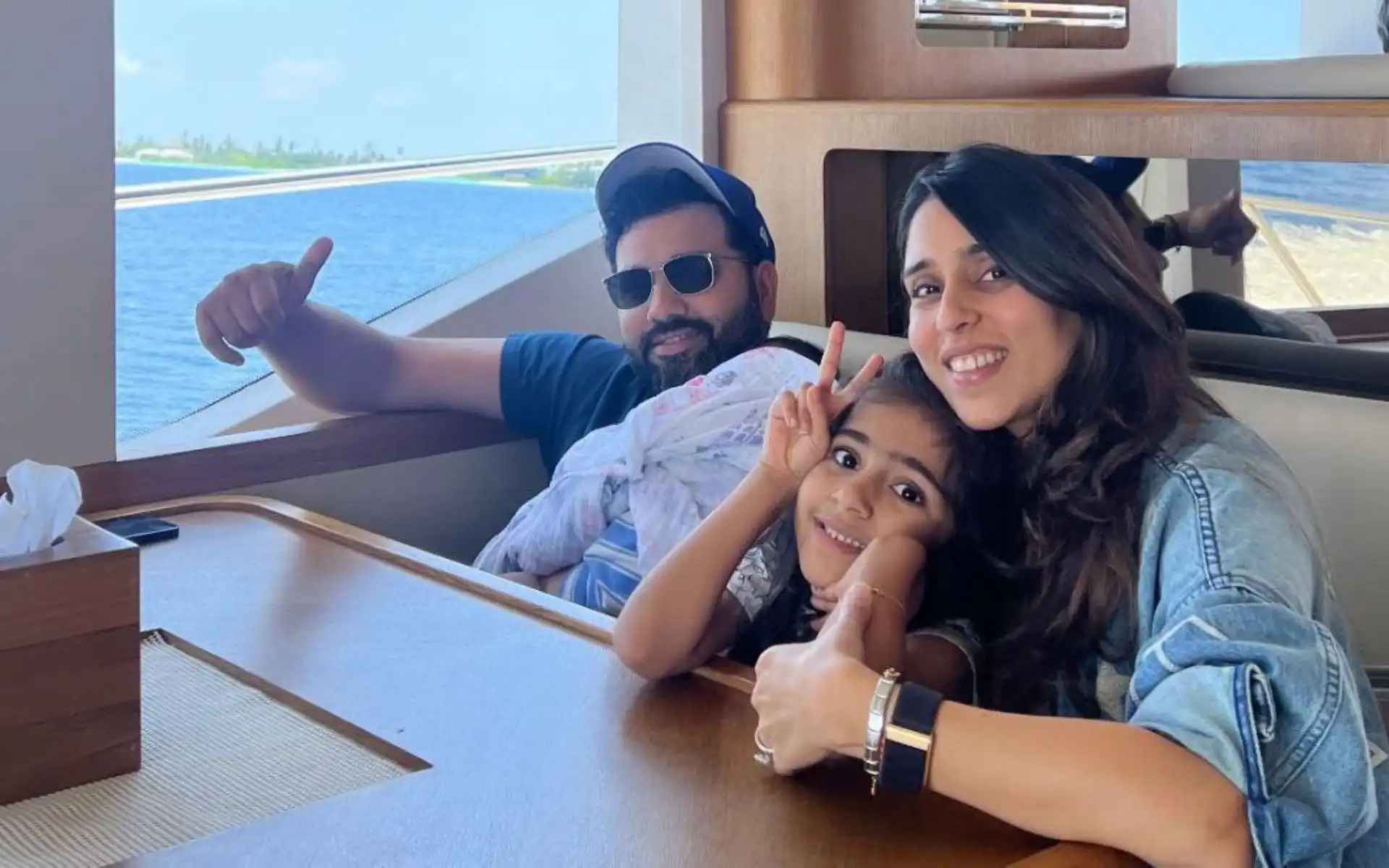 Family Time! Rohit Sharma Enjoys Vacation With Ritika, Ahaan And ...
