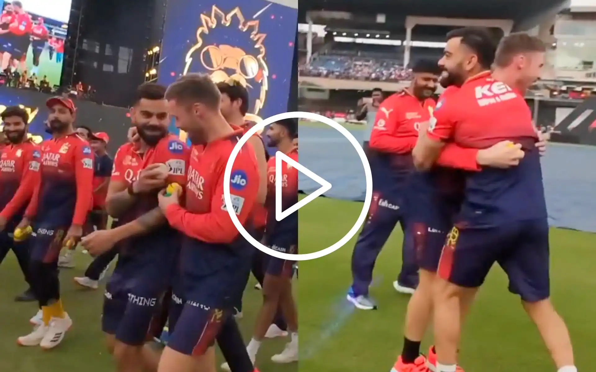 [Watch] Phil Salt Accidently Hits Virat Kohli On The Head During RCB ...