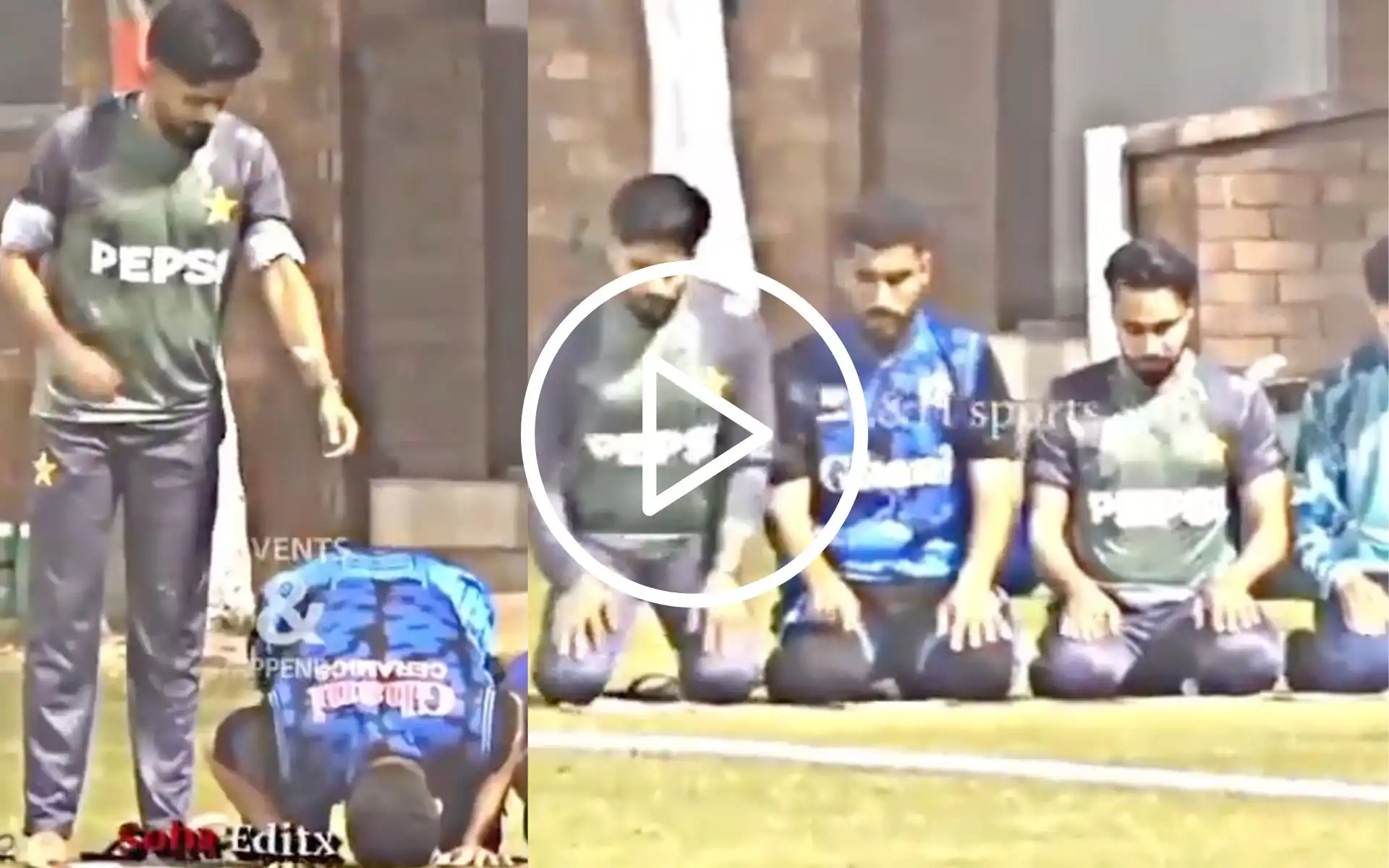 [Watch] Babar Azam Arrives Late For Nawaaz; Bows Down With Great ...