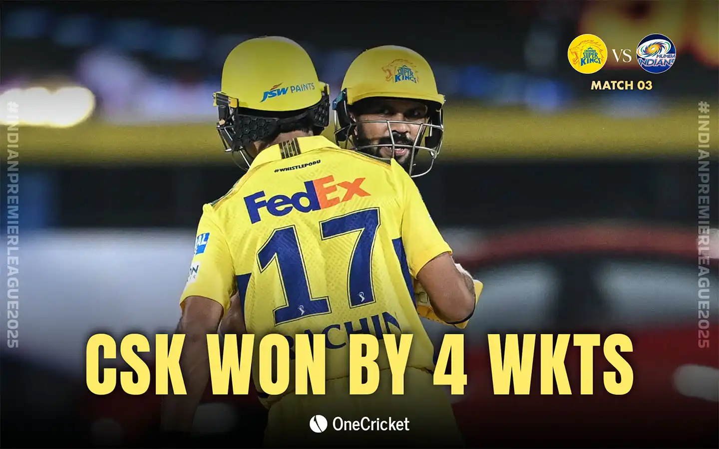 CSK vs MI IPL 2025 Match 3 Highlights: Gaikwad, Rachin Combine To Down ...