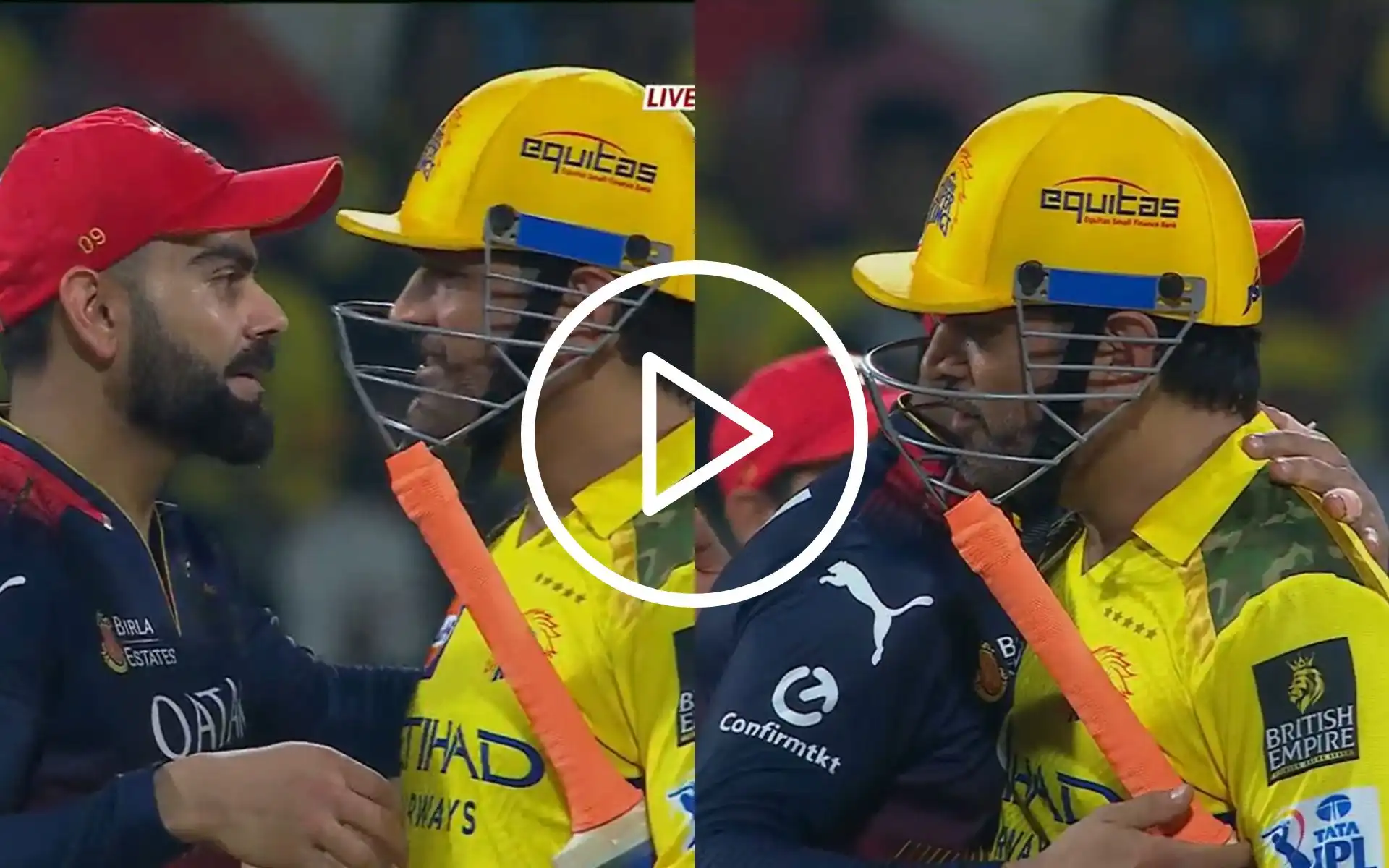 [Watch] Moment Of The Day! MS Dhoni Adorably Hugs Virat Kohli After RCB ...