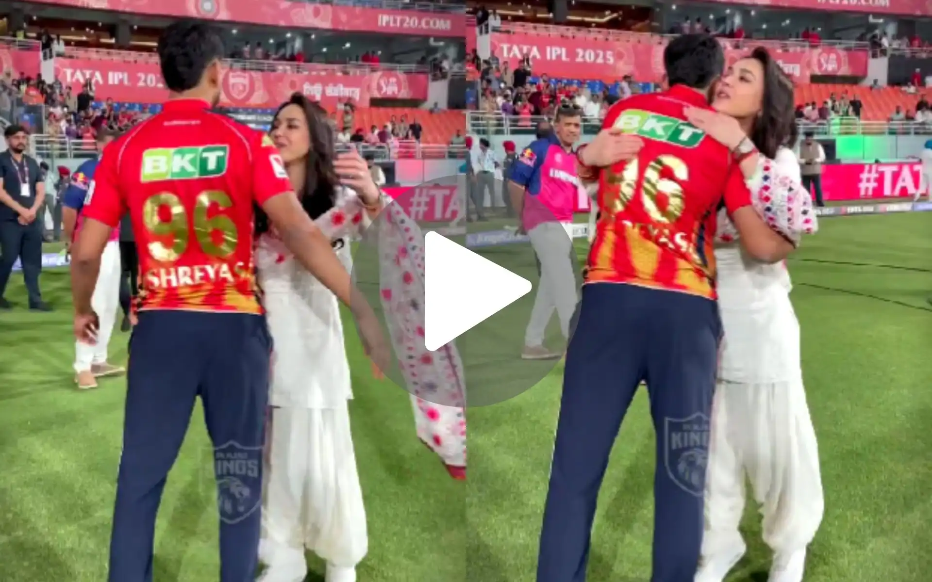 Preity Zinta Consoles Shreyas Iyer With A Warm Hug After PBKS' First ...