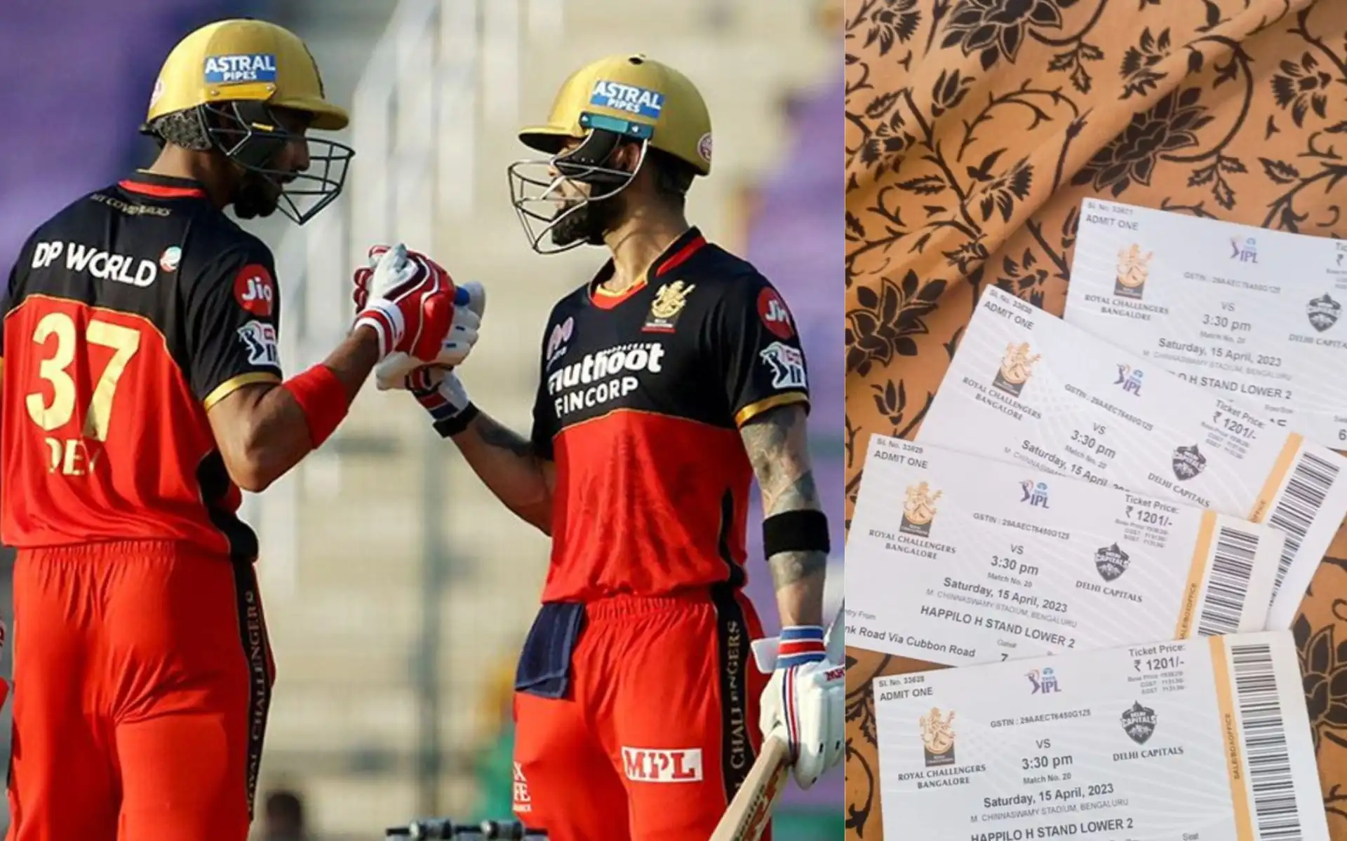 How To Buy Tickets For RCB vs DC 24th Match At M. Chinnaswamy Stadium ...