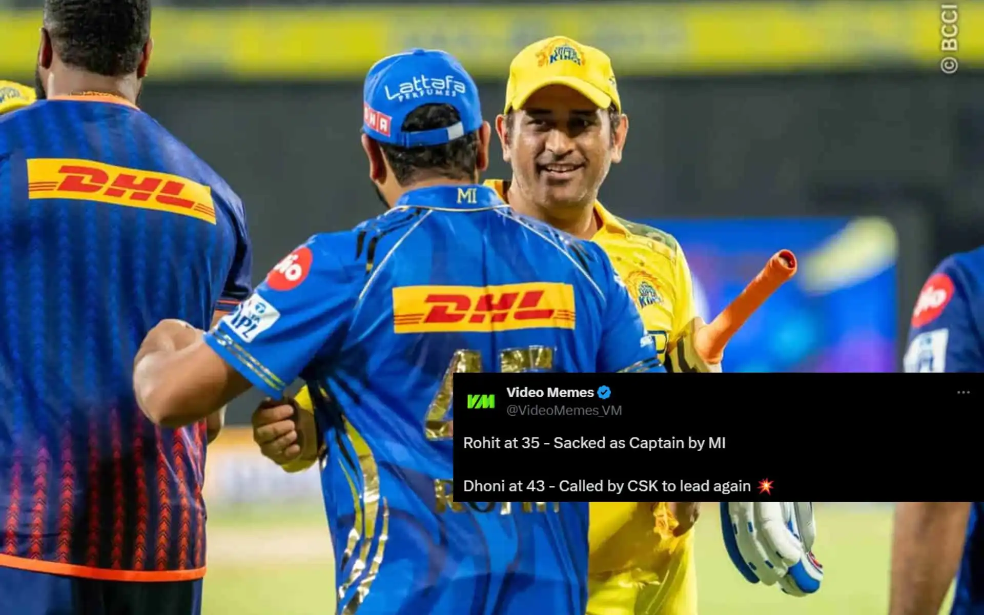 CSK’s Captaincy Twist Sparks Meme Fest As Fans Roast MI Over Rohit’s ...