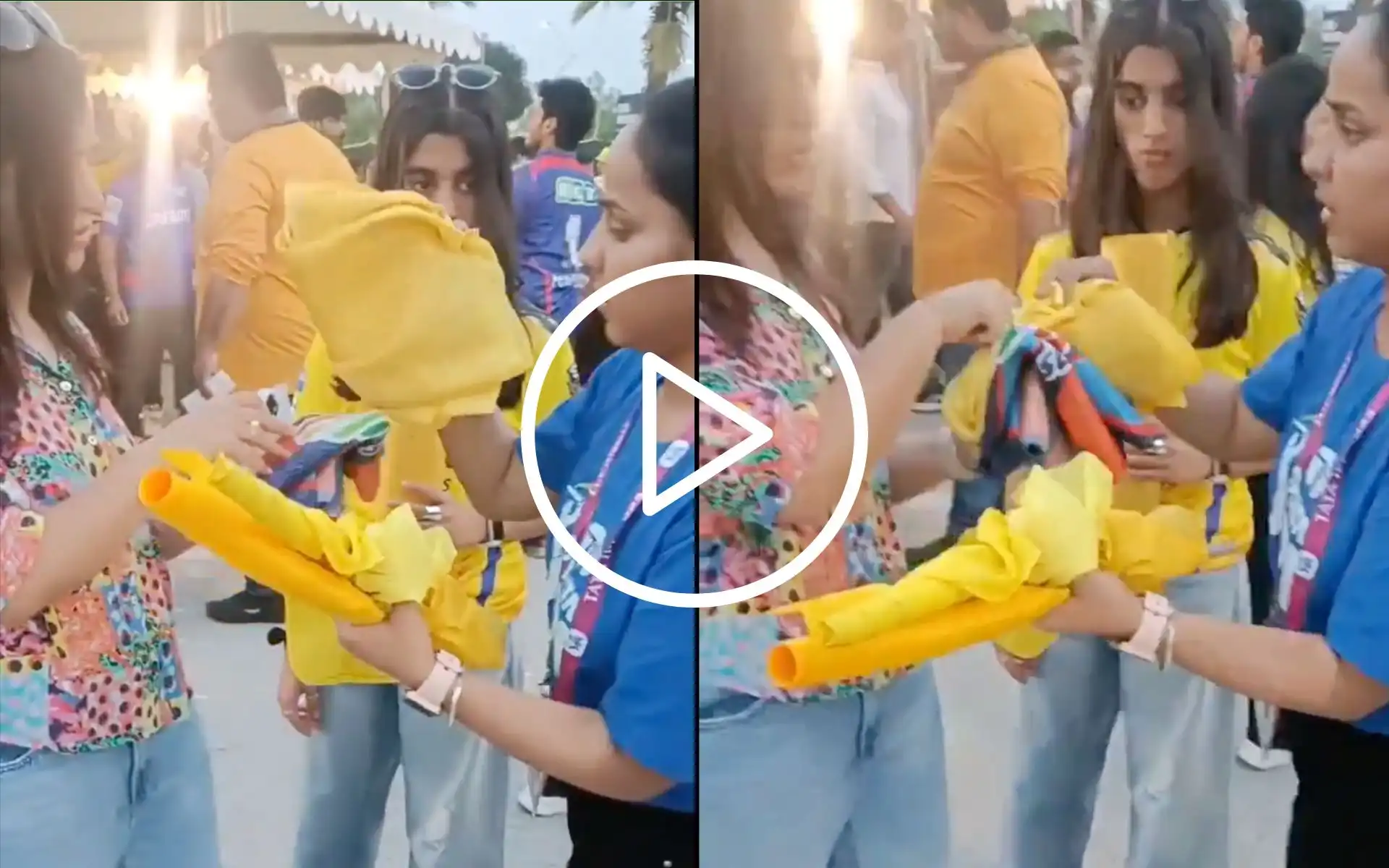 Controversy Before CSK vs LSG Clash! Chennai Flags Stopped Outside ...
