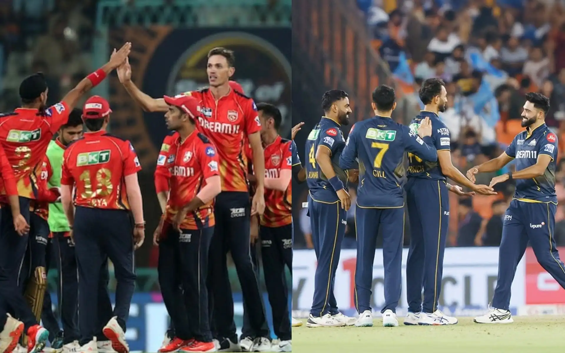 GT Vs PBKS Head To Head Records | OneCricket