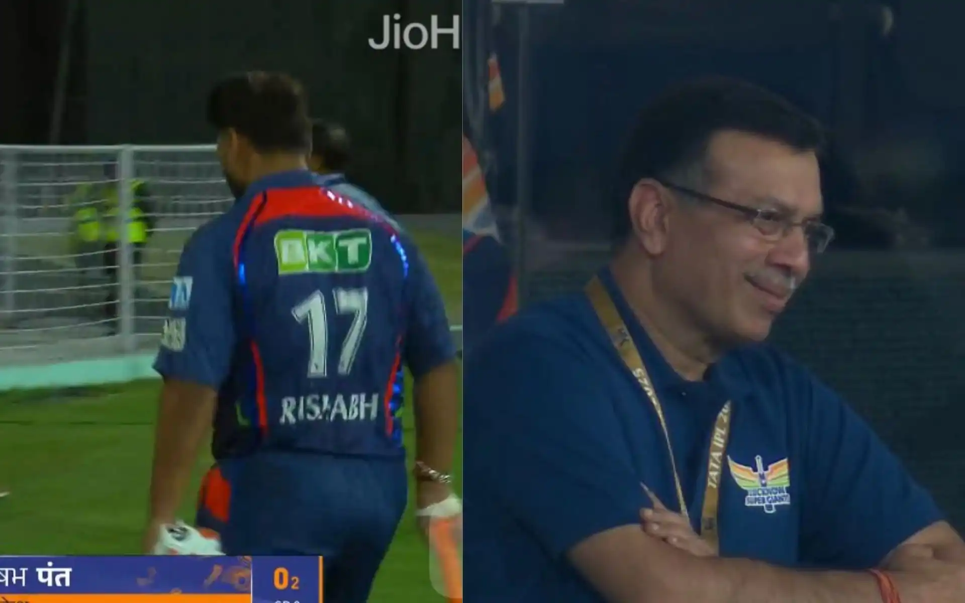 Sanjiv Goenka Gives Evil Smile As Rishabh Pant Gets Humbled For 2-Ball ...