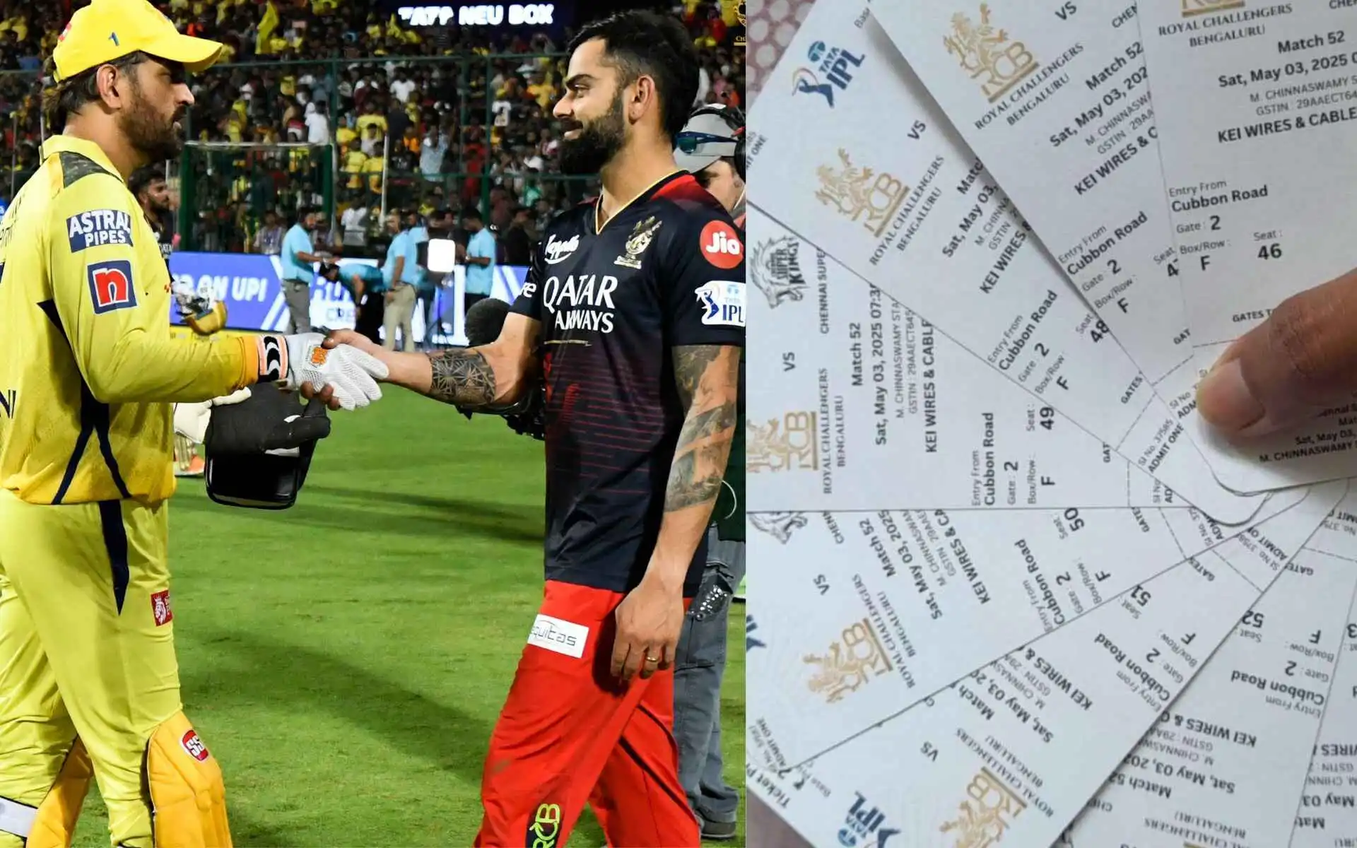 How To Buy Tickets For RCB Vs CSK 52nd Match At M Chinnaswamy Stadium ...