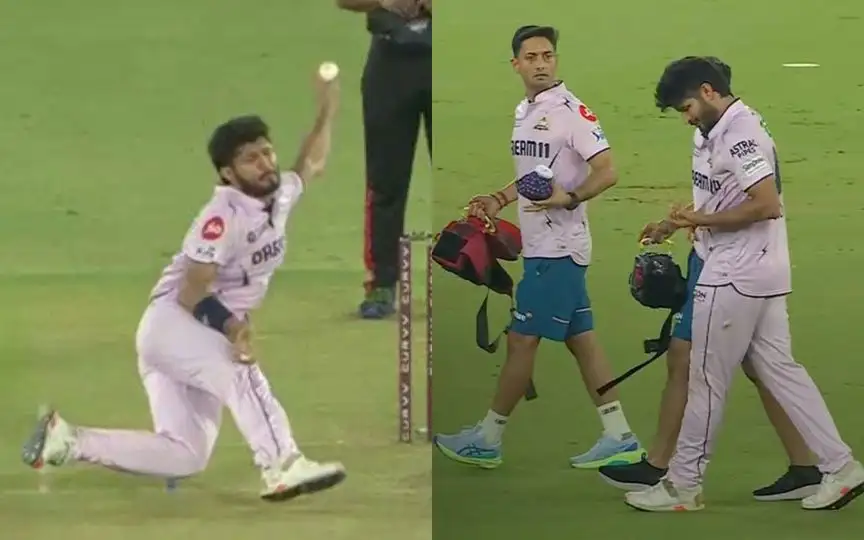 Scary Visuals For GT Pacer! Arshad Khan Slips Twice During Run-Up ...