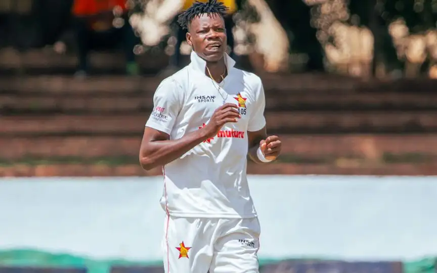 Blessing Muzarabani Honoured By Zimbabwe Cricket Despite Losing Test ...