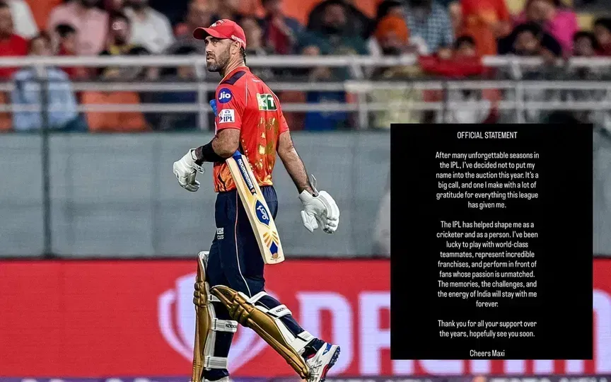 "It's a big call": Glenn Maxwell confirms IPL auction withdrawal with ...