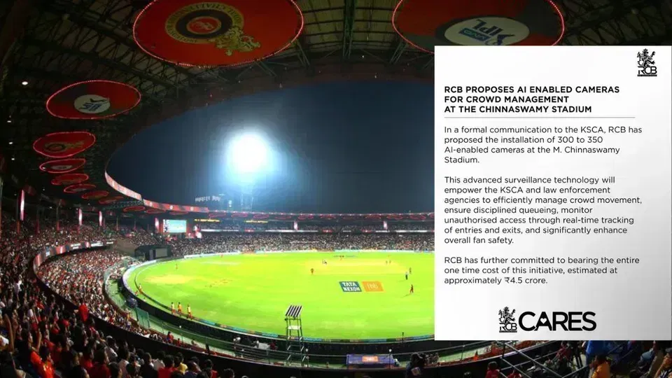 RCB proposes bold ₹4.5 Crore safety push at Chinnaswamy amid IPL 2026 ...