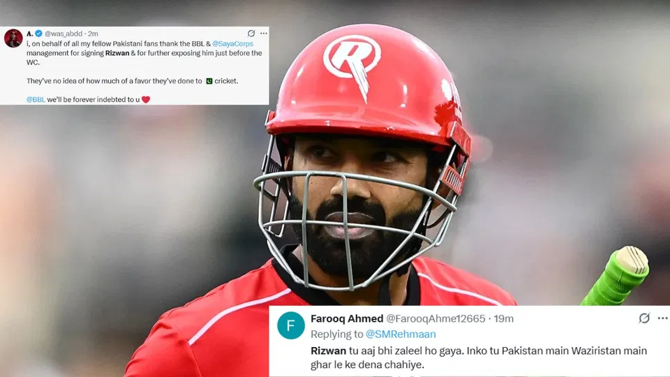 "Signed to humiliate": Mohammad Rizwan's BBL failure triggers meme fest ...