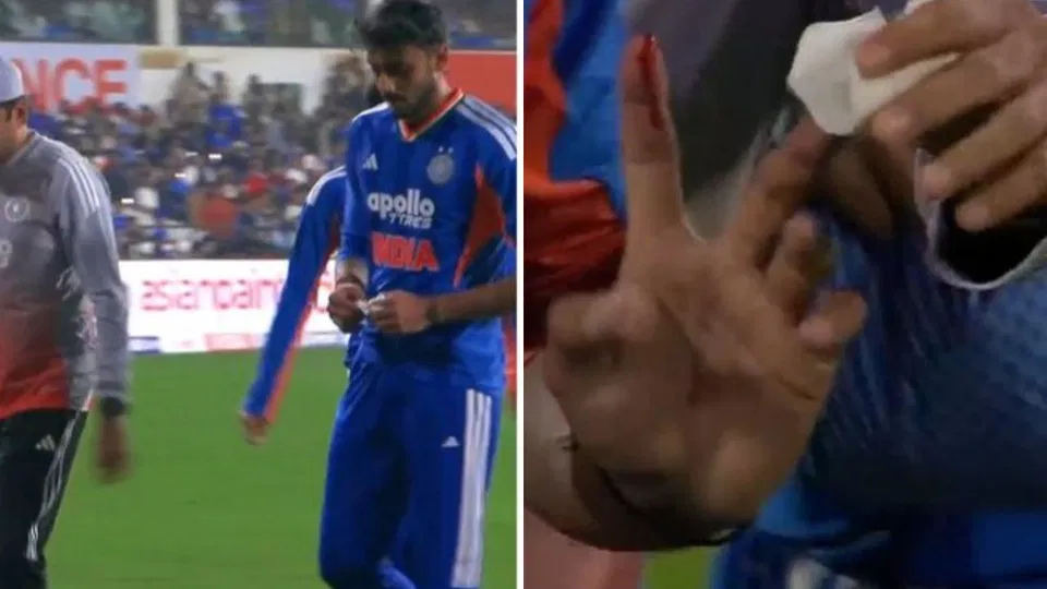 Another injury scare for India; Axar Patel leaves field after a nasty ...