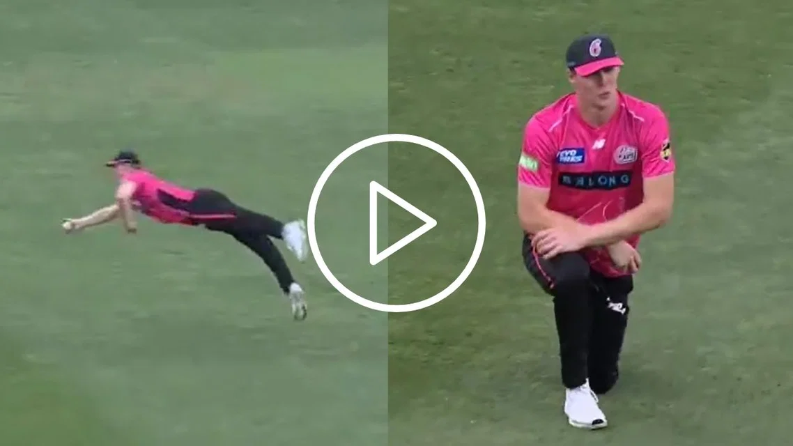 Watch- Jack Edwards grabs a stunner to dismiss in-form Finn Allen in ...