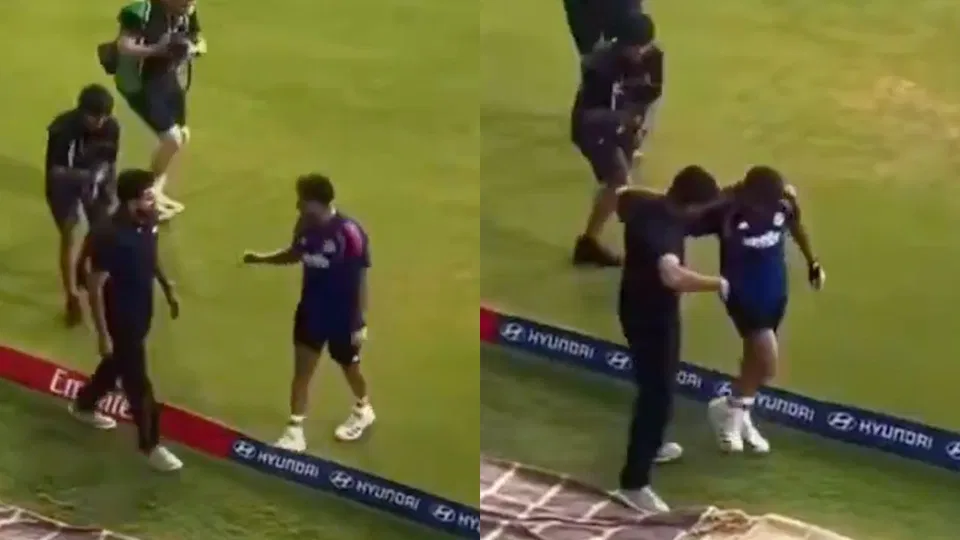 Watch- Rohit Sharma Pushes Away Kuldeep Yadav As The Latter Approaches ...