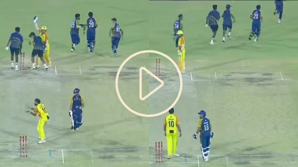 Drama In CCPL Final! Entire Team Storms The Pitch Before Win, Run Back ...